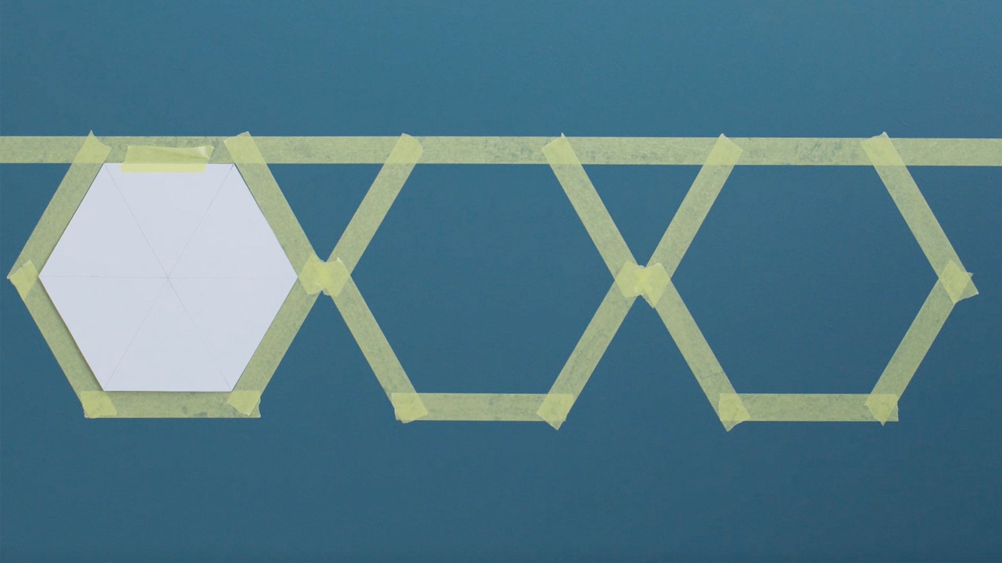 How to paint a honeycomb design on your wall